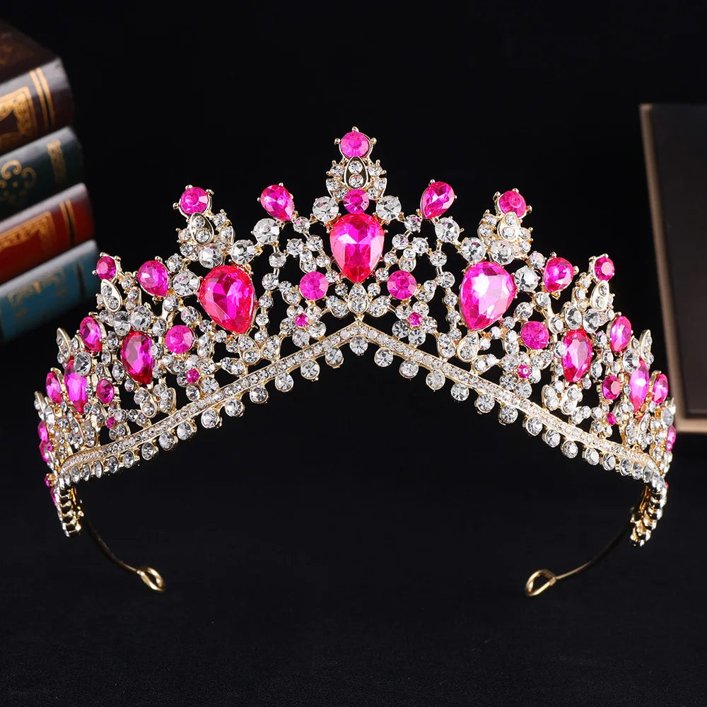 Gorgeous European Tiara in Hot Pink – FairytaleCreators