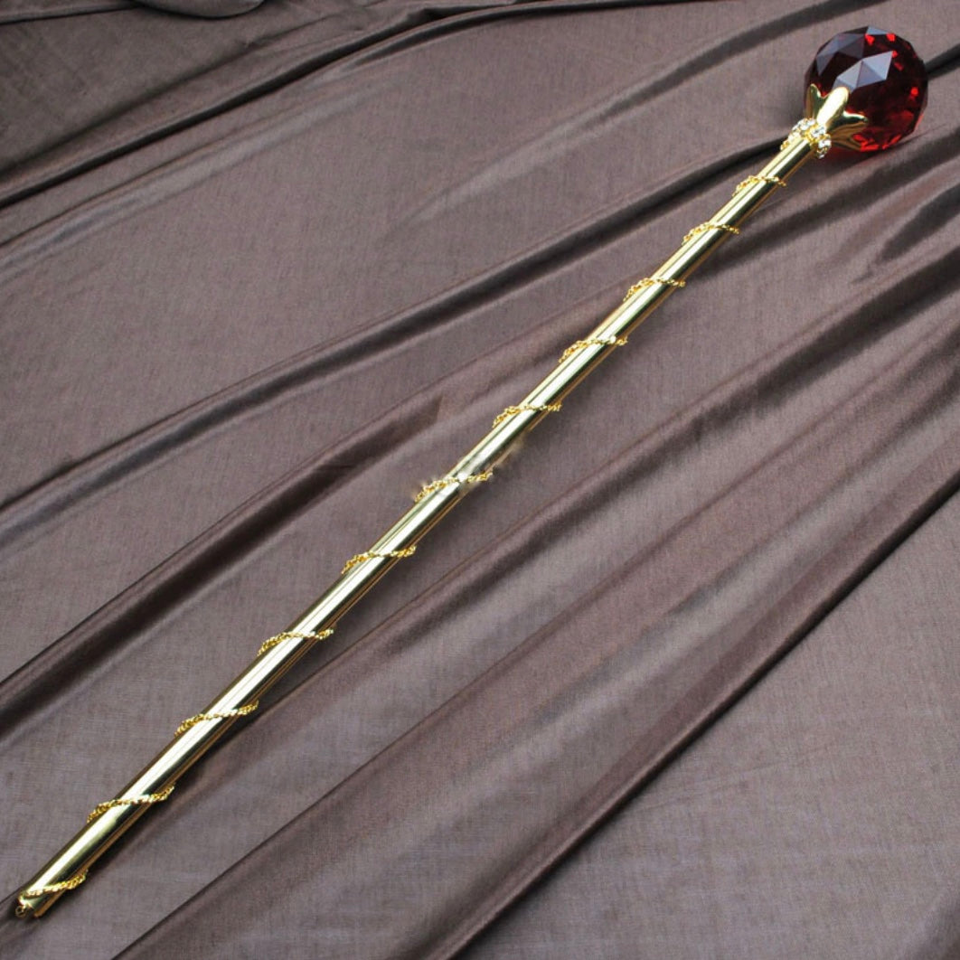 Spell-Casting Red Crystal Scepter Wand – FairytaleCreators
