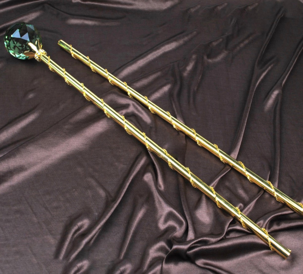 Spell-Casting Green Crystal Scepter Wand – FairytaleCreators