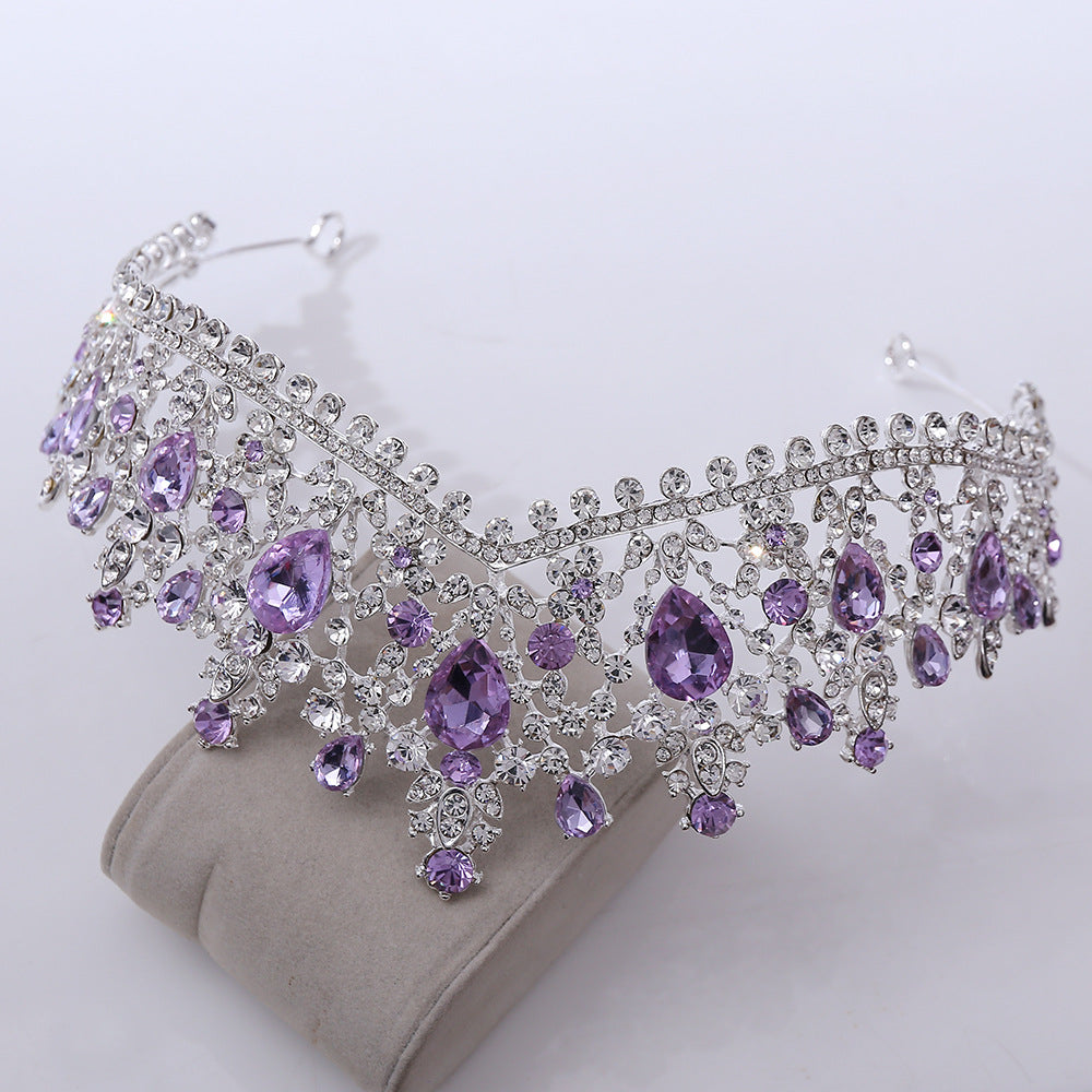 Gorgeous European Tiara in Purple – FairytaleCreators