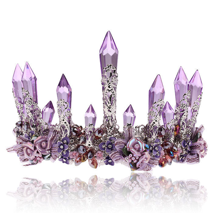 Purple Crystal Queen Crown – FairytaleCreators