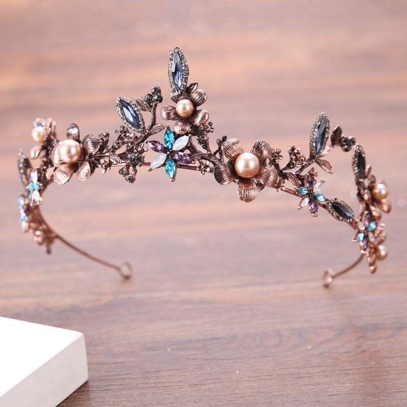 Chic Bronze Leaf Diadem – FairytaleCreators