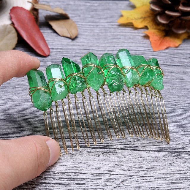 Rainbow Quartz Crystal Pin – FairytaleCreators