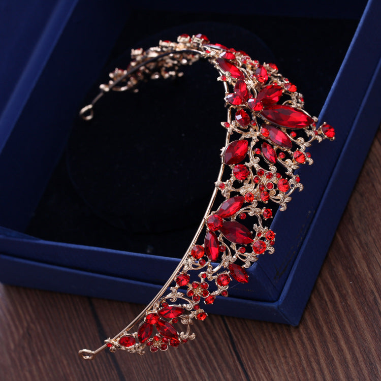 Remarkable Red Rhinestone Tiara – FairytaleCreators