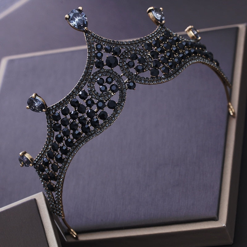 Elegant Classic Black Diadem – FairytaleCreators